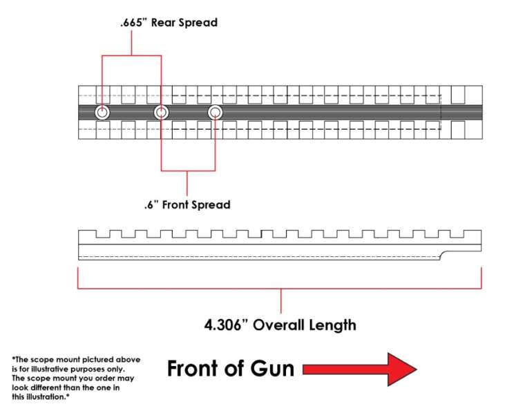 EGW Silver Smith and Wesson (S&W) Revolver scope mount Picatinny Rail ...